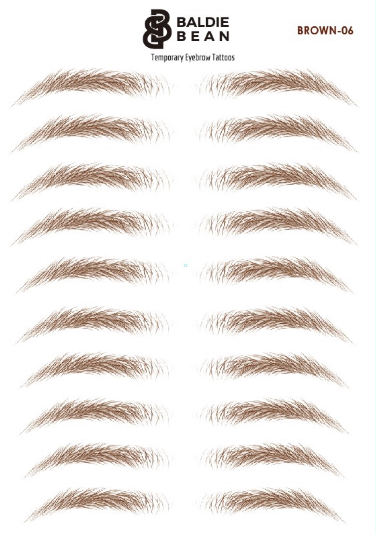 The Baldie Brow: Natural – Baldie Bean Beauty